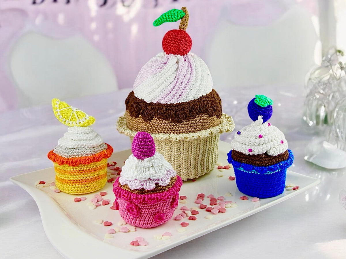Häkelanleitung - Cupcake Set| Küma Tutorials